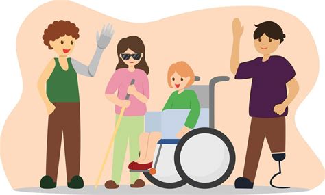 Disability Together Illustration 49500044 Vector Art At Vecteezy