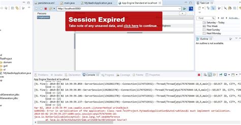 Error In Serialization Of The Application
