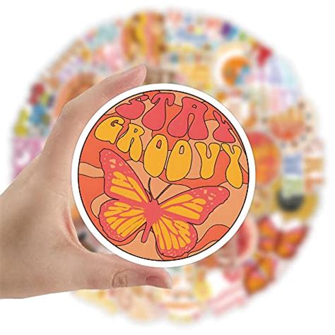 Pcs Hippie Stickers Vintage Love Stickers Vinyl Waterproof Stickers