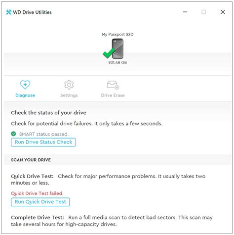 Full Fix Wd Drive Utilities Quickcomplete Drive Test Failed Minitool Partition Wizard
