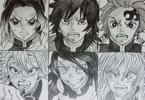 Как рисовать в стиле клинок рассекающий демонов