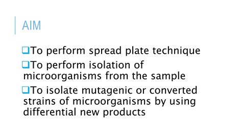 Spread Plate Technique Pptx