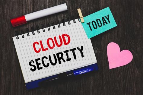 Writing Note Showing Cloud Security Business Photo Showcasing Protect