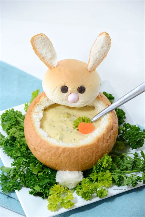 Easter Dinner Ideas Easter Bunny Bread Bowl