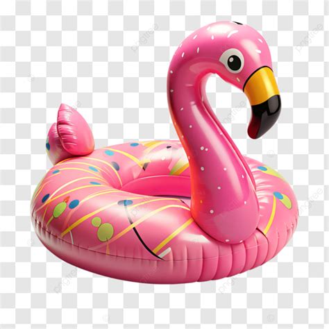 Pink Flamingo Inflatable Pool Float Clipart Illustration Pink Flamingo
