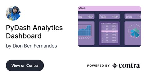 pydash analytics dashboard by dion ben fernandes