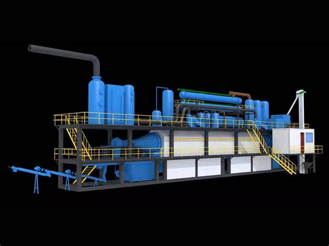 Fully Continuous Tyre Pyrolysis Machine Fully Automatic Pyrolysis Plant Shangqiu Mingsen