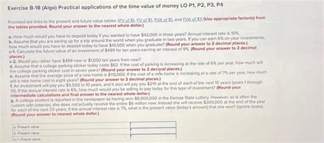 solved exercise b 18 algo practical applications of the