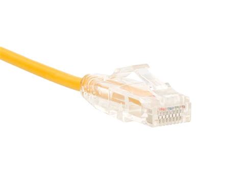 CAT Mini Patch Cable FT Yellow Booted At Cables N More