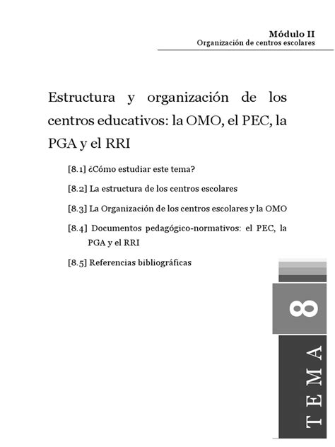 Tema8 Legislación Educativa Pdf Educación Primaria Plan De Estudios