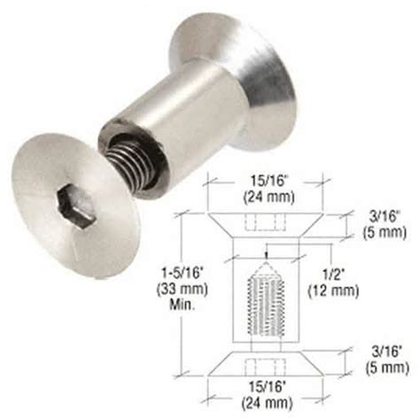 Crl Stainless Steel Sex Bolts Canada Wide Glass Hardware