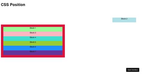 Css Relative Positioning Codesandbox