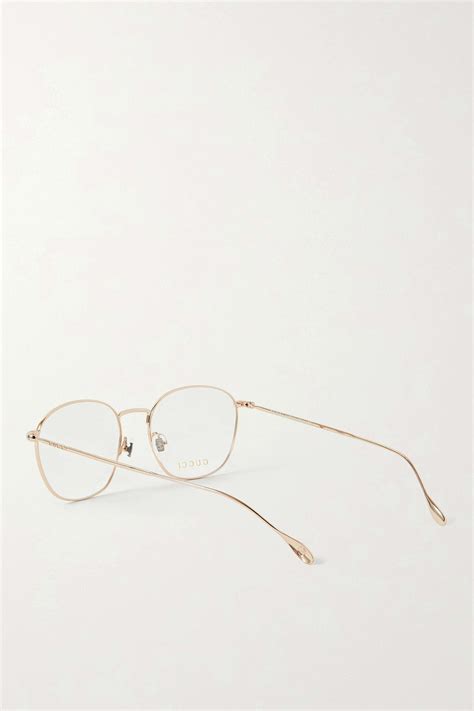Gold Round Frame Gold Tone Optical Glasses Editorialist