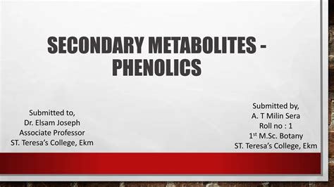 Phenolics Types Biosynthesis And Functions Pptx