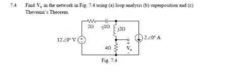 Solved Find V In The Network In Fig Using A Loop Chegg Com