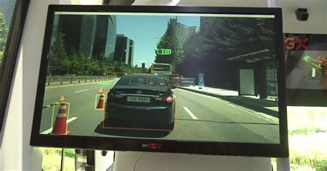 미래에서 온 차세계 최초 5g 자율주행차 시승 열기