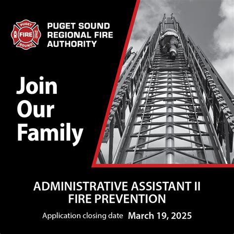 Puget Our Fire Prevention Division Is Looking For An 𝗔𝗱𝗺𝗶𝗻𝗶𝘀𝘁𝗿𝗮𝘁𝗶𝘃𝗲