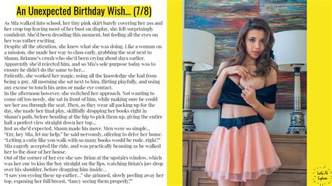 Carly S Captions Tg Caption Series An Unexpected Birthday Wish