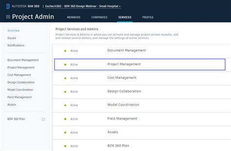 bim 360 build project management overview
