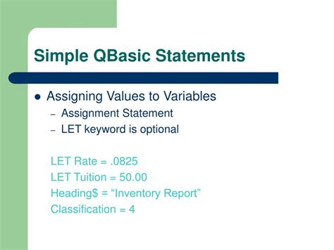 PPT QBasic PowerPoint Presentation Free Download ID 460436