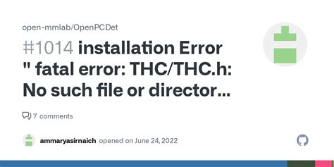 Installation Error Fatal Error Thcthch No Such File Or Directory
