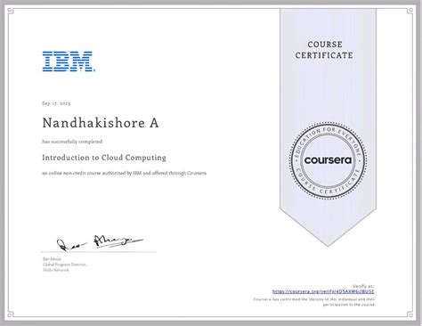 Nandha Kishore On Linkedin Cloudcomputing Courseracertified