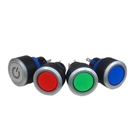 22mm Illuminated Metal Push Button Switch