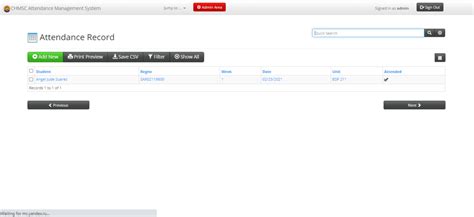 Attendance Management System In PHP With Source Code