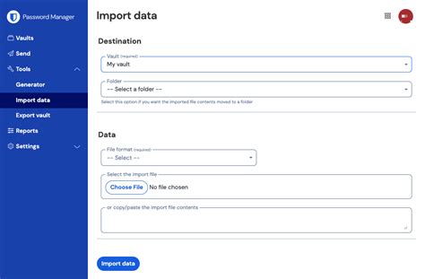 Import Data From Lastpass Bitwarden