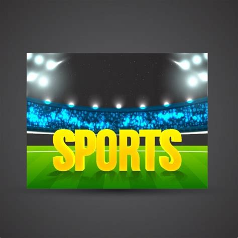 Спортивный стадион фон Премиум векторы