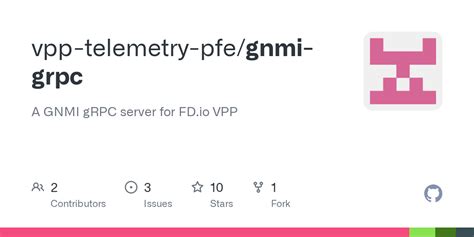 Github Vpp Telemetry Pfe Gnmi Grpc A Gnmi Grpc Server For Vpp