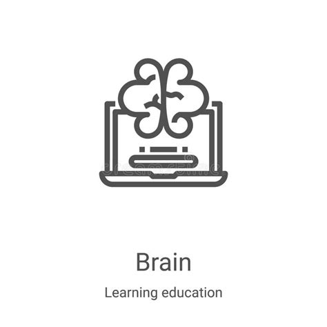 Brain Icon Vector From Technology Collection Thin Line Brain Outline