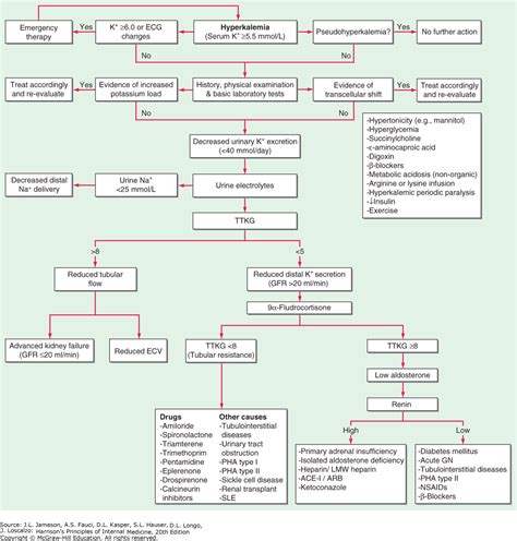 Hyperkalemia Flow Chart A Visual Reference Of Charts Chart Master