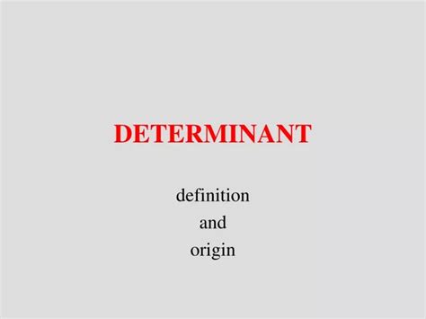 Ppt Determinant Powerpoint Presentation Free Download Id9608584
