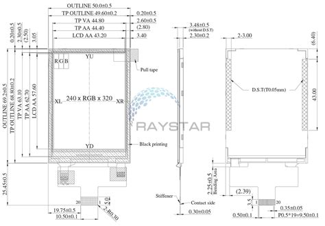 Inch TFT SPI LCD X Raystar TFT SPI Module