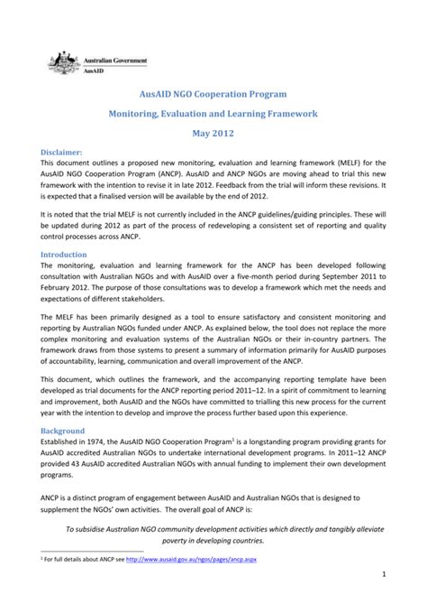 Monitoring Evaluation And Learning Framework