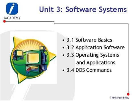 Unit 3 Software Systems 3 1 Software Basics