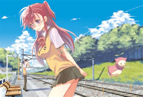 Wallpaper Ilustrasi Anime Gambar Kartun Ano Natsu De Matteru