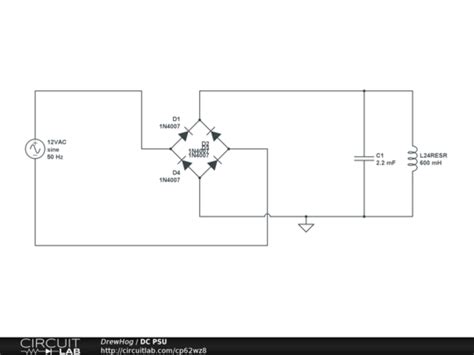 Dc Psu Circuitlab