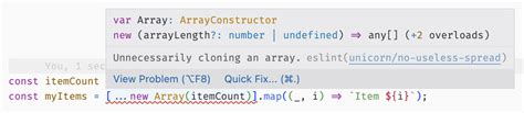 `no useless spread` with empty n elements array · issue 2006