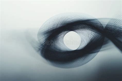 Abstract Swirling Pattern Creates Captivating Visual Effect In A Monochromatic Backdrop Stock