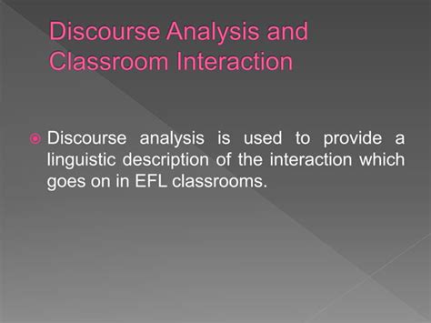 The Classroom Interactions Pptx Education