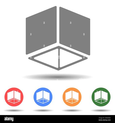 3d Cube Geometry Box Rectangle Icon Vector Stock Vector Image And Art Alamy