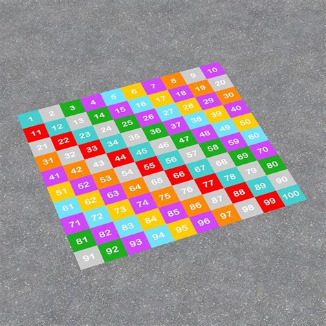 100 Square Colourful Thermoplastic Markings By Schoolscapes