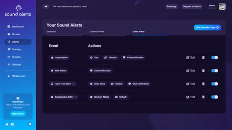 Dashboard Your New Entry Into The Sound Alerts World Sound Alerts