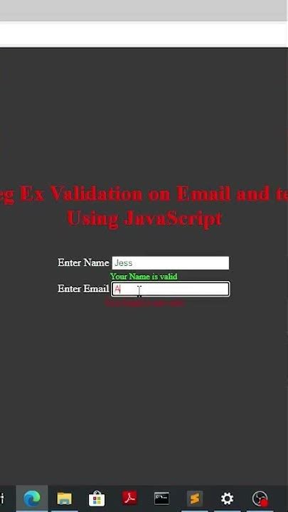 Regular Expressions In Javascript Javascript Coding Freewebdesigntutorials Shorts Regex