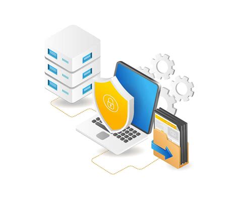 Process Server Data Security Computer Vector Art At Vecteezy