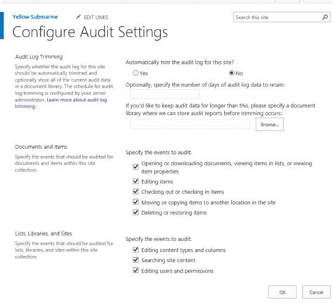 Sharepoint Audit Logs Lemonbits
