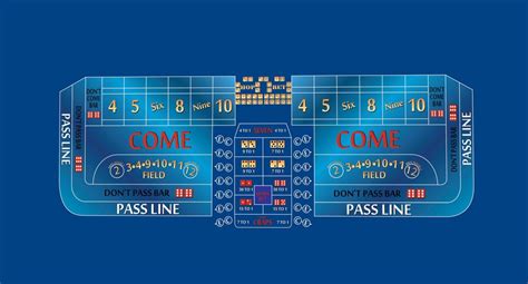 Custom Craps Table Layout 8ft 10ft 12ft Etsy