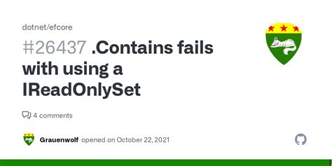 Contains Fails With Using A Ireadonlyset · Issue 26437 · Dotnet